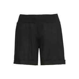 sheego Große Größen: Strandshorts mit breitem Smokbund, schwarz, Gr.54