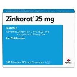 WÖRWAG PHARMA Zinkorot 25 mg Tabletten 100 St