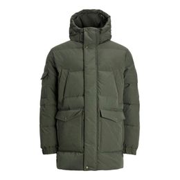 Jack & Jones &Uuml;bergr&ouml;&szlig;e : Jack & Jones, Parka in Steppoptik in Oliv