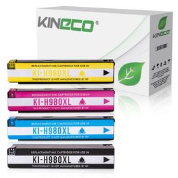 Kineco 4 Tintenpatronen kompatibel zu HP 980 XL