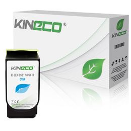Kineco Toner kompatibel zu Lexmark CS317 71B0020 XL Cyan