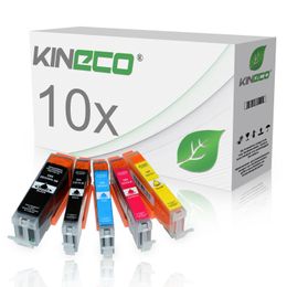 Kineco 10 Tintenpatronen kompatibel zu Canon PGI-550 CLI-551 XL