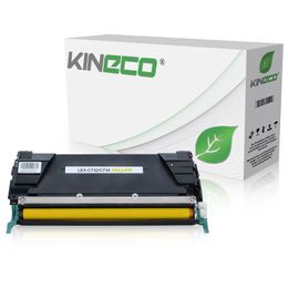 Kineco Toner kompatibel zu Lexmark C732 C734 C734A2YG XL Yellow