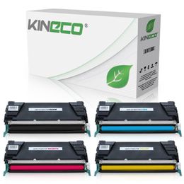 Kineco 4 Toner kompatibel zu Lexmark C732 C734 XL