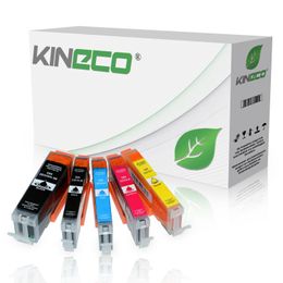 Kineco 5 Tintenpatronen kompatibel zu Canon PGI-550 CLI-551 XL