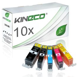 Kineco 10 Tintenpatronen kompatibel zu Canon PGI-525 CLI-526 XL