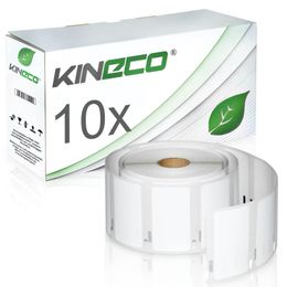 Kineco 10 Etiketten für Dymo 11354 S0722540 32x57mm