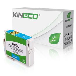 Kineco Tintenpatrone kompatibel zu Epson XP-5100 502XL C13T02W24010 XXL Cyan