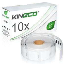 Kineco 10x Etiketten kompatibel zu Dymo S0929120, 25mm x 25mm