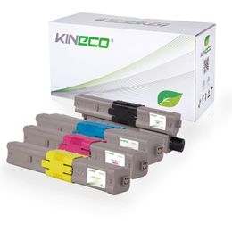 Kineco 4 Toner kompatibel zu OKI C301 C321 XL