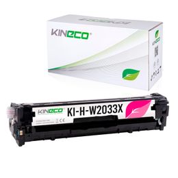 Kineco Toner kompatibel zu HP 415X W2033X XXL Magenta