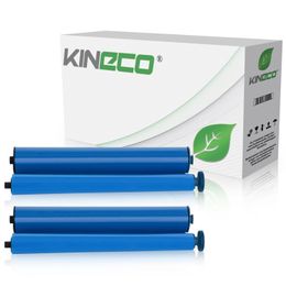 Kineco 2 Thermo-Transfer-Rollen kompatibel zu Philips 252422040 PFA-351 Schwarz