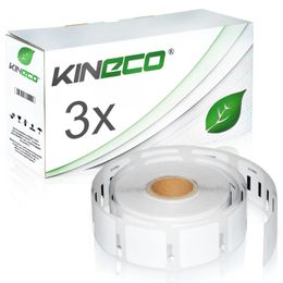 Kineco 3x Etiketten kompatibel zu Dymo S0929120, 25mm x 25mm