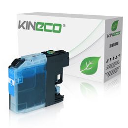 Kineco Tintenpatrone kompatibel zu Brother LC-221C XL Cyan