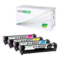 Kineco 4 Toner kompatibel zu HP W2030X-W2033X XXL