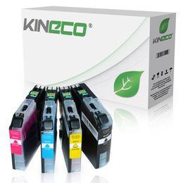 Kineco 4 Tintenpatronen kompatibel zu Brother LC-221 XL