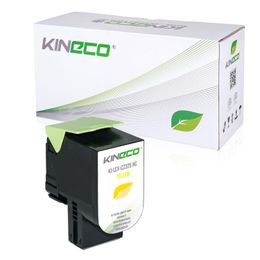 Kineco Toner kompatibel zu Lexmark C2325 C2320Y0 XL Yellow