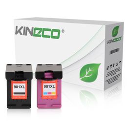Kineco 2 Tintenpatronen kompatibel zu HP 901 XL