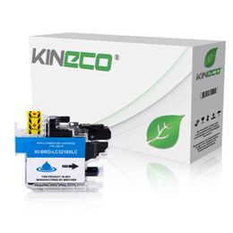 Kineco Tintenpatrone kompatibel zu Brother LC-3219XLC XL Cyan