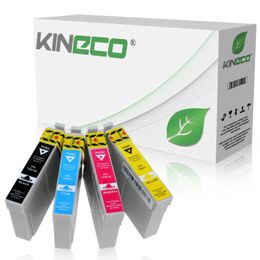 Kineco 4 Tintenpatronen kompatibel zu Epson T2981-T2984 Stylus XP235 XL