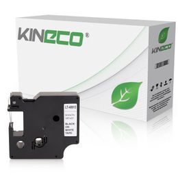 Kineco Schriftband für Dymo 40913 S0720680 9mm bk/weiß