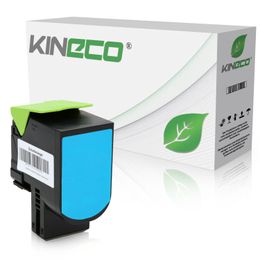 Kineco Toner kompatibel zu Lexmark CX510 800X2 80C0X20 XL Cyan