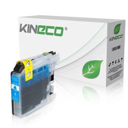 Kineco Tintenpatrone kompatibel zu Brother LC-225XLC XL Cyan