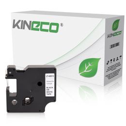 Kineco Schriftband für Dymo 45013 S0720530 12mm bk/weiß