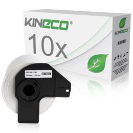 Kineco 10x Etiketten kompatibel zu Brother DK-11241, 102mm x 152mm