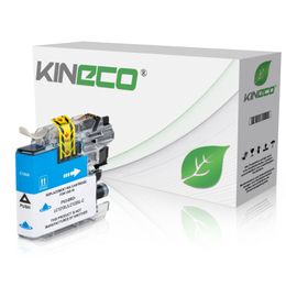 Kineco Tintenpatrone kompatibel zu Brother LC-121C LC-123C XL Cyan