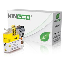 Kineco Tintenpatrone kompatibel zu Brother LC-121Y LC-123Y XL Yellow