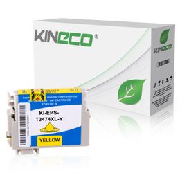 Kineco Tintenpatrone kompatibel zu Epson Pro WF3720 34XL C13T34744010 XL Yellow