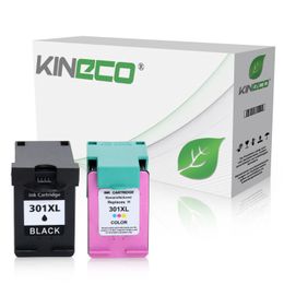 Kineco 2 Tintenpatronen kompatibel zu HP 301 XL