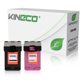 Kineco 2 Tintenpatronen kompatibel zu HP 300 XL