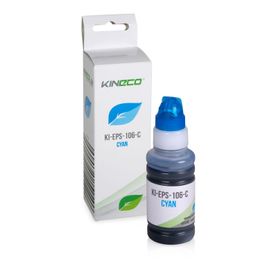 Kineco Tintenpatrone kompatibel zu Epson EcoTank 106 C13T00R240 XL Cyan