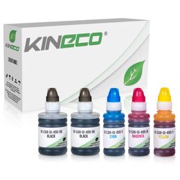 Kineco 5 Tintenpatronen kompatibel zu Canon GI-490 XL