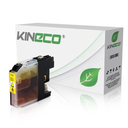 Kineco Tintenpatrone kompatibel zu Brother LC-125XLY XL Yellow