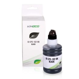 Kineco Tintenpatrone kompatibel zu Epson EcoTank 102 C13T03R140 XL Schwarz