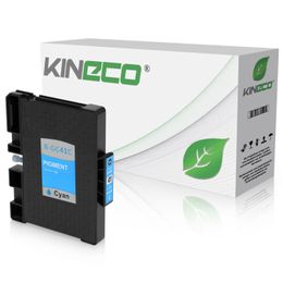 Kineco Tintenpatrone kompatibel zu Ricoh GC-41C 405762 XL Cyan