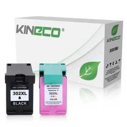 Kineco 2 Tintenpatronen kompatibel zu HP 302 XL