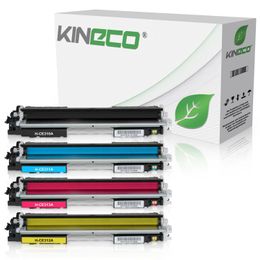 Kineco 4 Toner kompatibel zu HP CE310A-CE313A XL