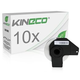 Kineco 10x Etiketten kompatibel zu Brother DK-11204, 17mm x 54mm