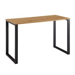 Schreibtisch FineBuy Bürotisch Eiche Schwarz 120x60x76 cm Computertisch Tisch