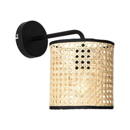 Brilliant Lampe Wiley Wandleuchte hängend rattan 1x A60, E27, 60W, geeignet für Normallampen (nicht enthalten) Für LED-Leuchtmittel geeignet