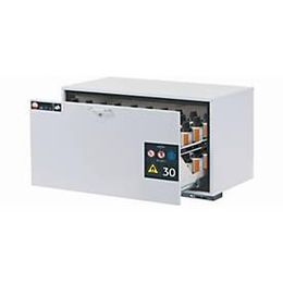Sicherheitsunterbauschrank Typ 30 ASECOS UB-S-30, Schublade, Front Lichtgrau, B 1102 x T 574 x H 600 mm