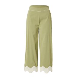Katy Perry Exclusive For About You Hose 'Nora' Damen Gr&ouml;&szlig;e 34 beige / gr&uuml;n