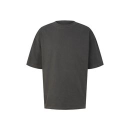 Tom Tailor Denim Herren Oversized T-Shirt, schwarz, Uni, Gr. XXL