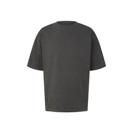 Tom Tailor Denim Herren Oversized T-Shirt, schwarz, Uni, Gr. M