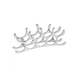FineBuy Weinregal Flaschenregal Metall Flaschenst&auml;nder Weinflaschenhalter Silber