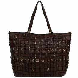 Campomaggi Edera Shopper Tasche Leder 46 cm moro